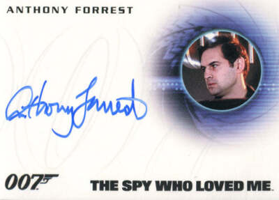 James Bond Archives 2015 Autograph Card A275 Anthony Forrest Bomb ...