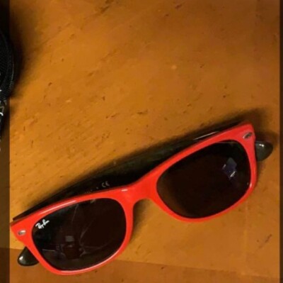 Ray-Ban Unisex Sunglasses Square Red 61mm New 100% Authentic | eBay