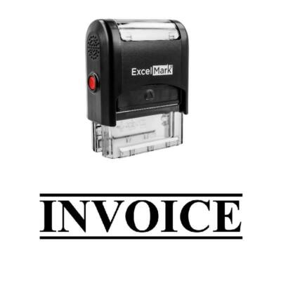 INVOICE Stamp - Self-Inking / Black | eBay