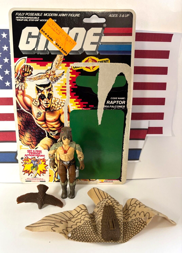 GI Joe Cobra Raptor 1987 v1 *100% COMPLETE w/Card Back* Vintage ...