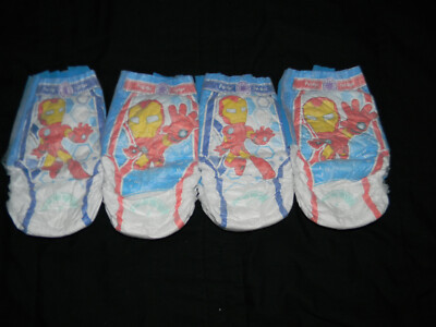 4 sample Huggies Pull-ups 5t-6t over 40-60 Lbs. (Iron Man) | eBay