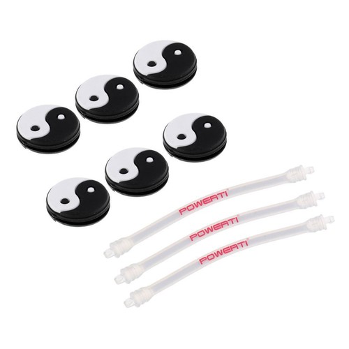 9Pcs Yin Yang String Tennis Racquet Vibration Dampener Shock Absorber ...
