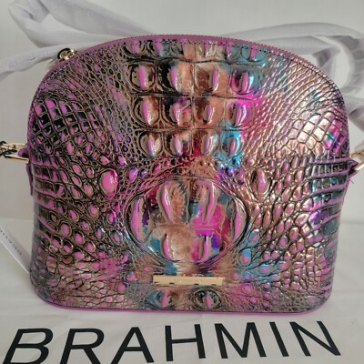 NWT BRAHMIN SMALL GEORGINA "LUSTROUS " CROSSBODY MELBOURNE! Jewel Like ...