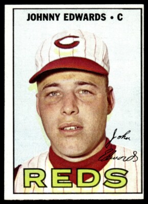 1967 Topps Johnny Edwards Cincinnati Reds #202 Y | eBay