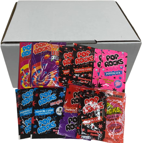 Popping Candy Variety Pack - Bulk Value Pack of 12 Assorted Flavours ...