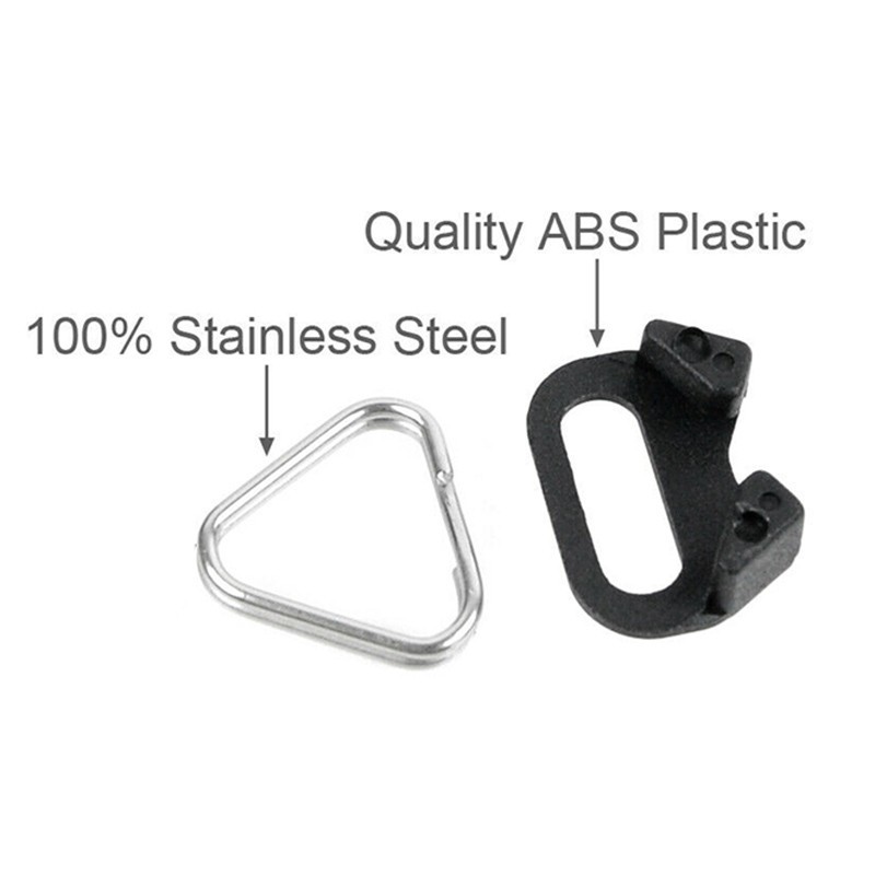 4* Triangular Split Rings Fit For Camera Back Belt Strap Buckle Parts ...