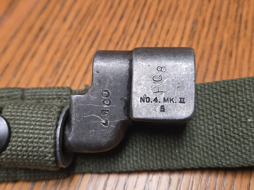 WWII British Enfield No 4 MKII Spike Bayonet Savage with Scabbard and ...