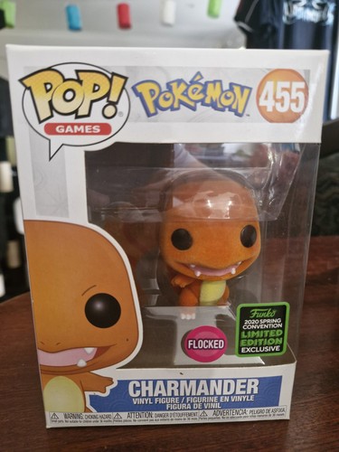 Funko Pop! Pokémon Charmander Flocked #455 Official 2020 Funko Con ...