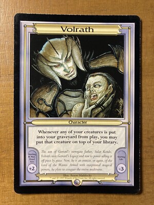 MTG VOLRATH Oversized Vanguard NM RARE Series #2 1997 ANSON MADDOCKS ...