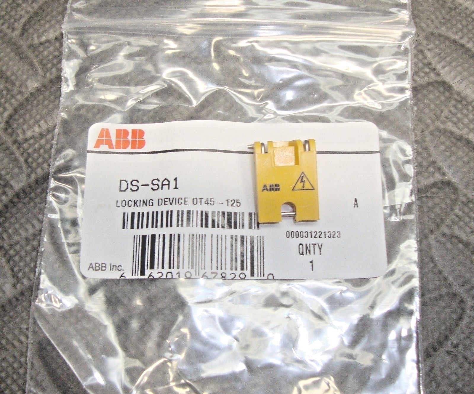 NEW ABB Locking Device DS-SA1 OT45-125 Padlock Adapter MCB | eBay
