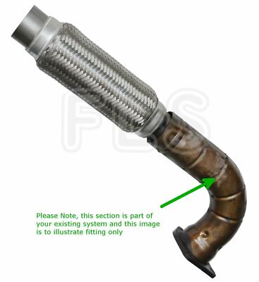 SAAB 93 1.8T-2.0T EXHAUST FLEXI CAT DPF REPAIR PIPE STAINLESS(SB121E ...