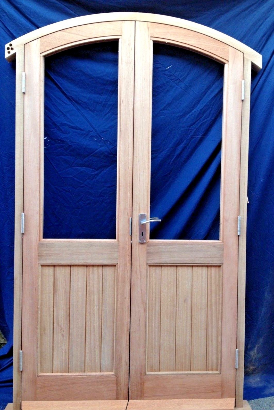 Hardwood Timber Arched French Doors with Hardwood frame Made to Measure ...