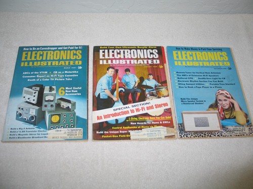 Popular Electronics and Electronics Illustrated Magazines from '50s and ...