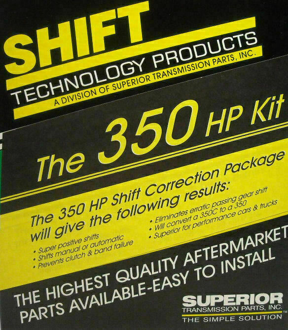 TH350 Turbo 350C 250 Transmission, K350-HP Superior High Performance ...
