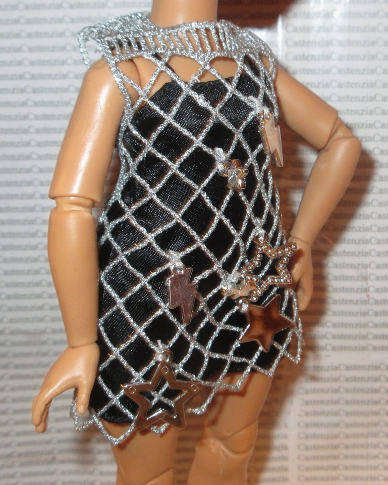 TOP RAINBOW HIGH DOLL JADE HUNTER BLACK SILVER STAR FASHION DRESS ...