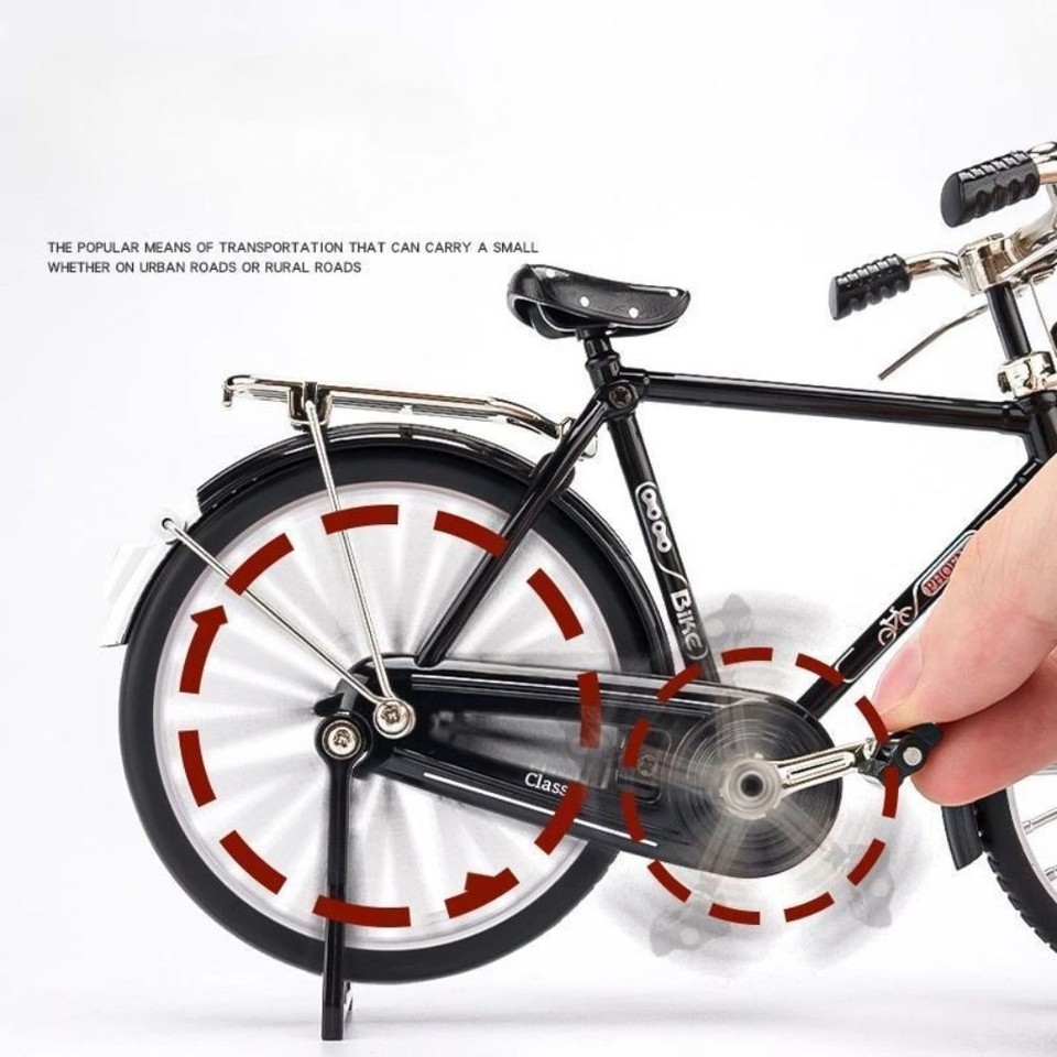 Simulation Bike Model Kit Alloy Mini Bicycle DIY Assembly Bicycle Model ...