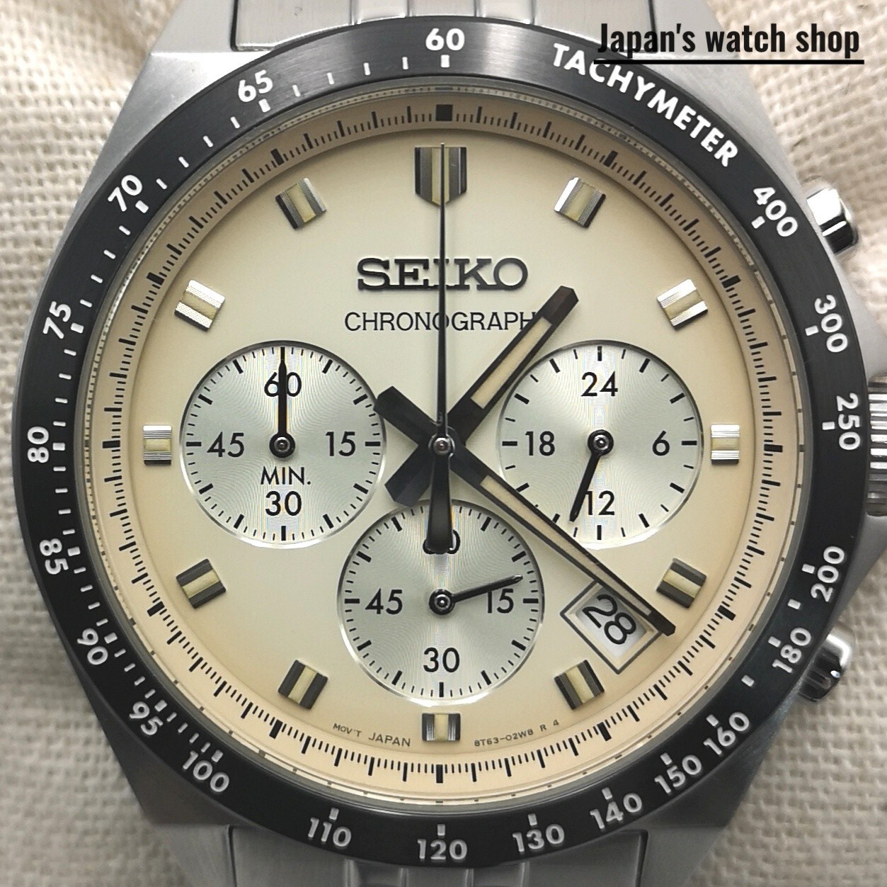SEIKO Spirit NEO VINTAGE SBTR045 Ivory Chronograph Quartz Men's Watch New in Box | eBay