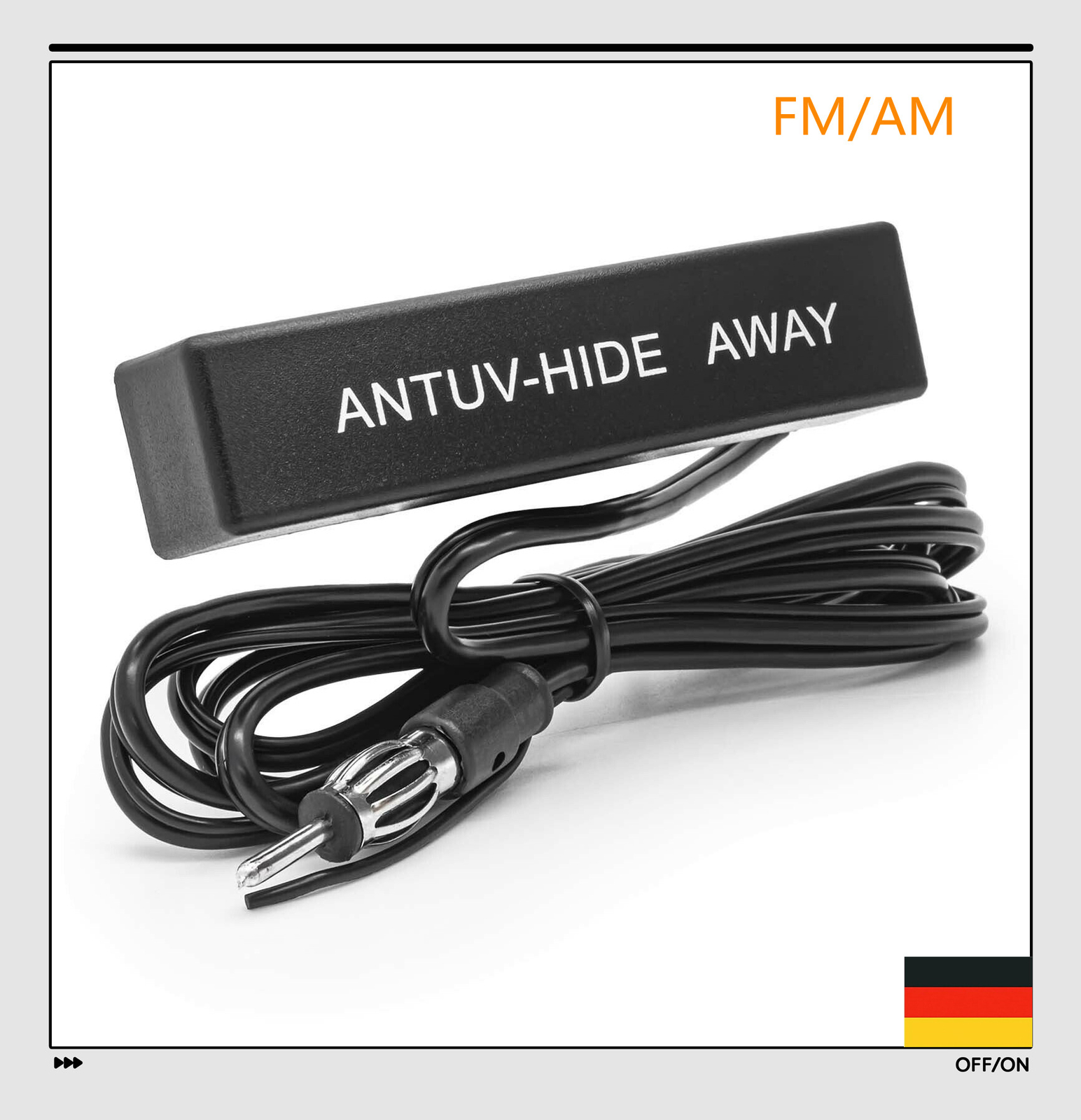 Auto Antenne AM FM Scheibenantenne UKW LKW Klebeantenne PKW KFZ mit ...