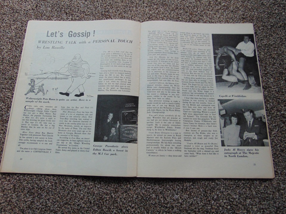 Wrestling World magazine - Vol 1 No 4 (British wrestling, Ken Joyce, L ...