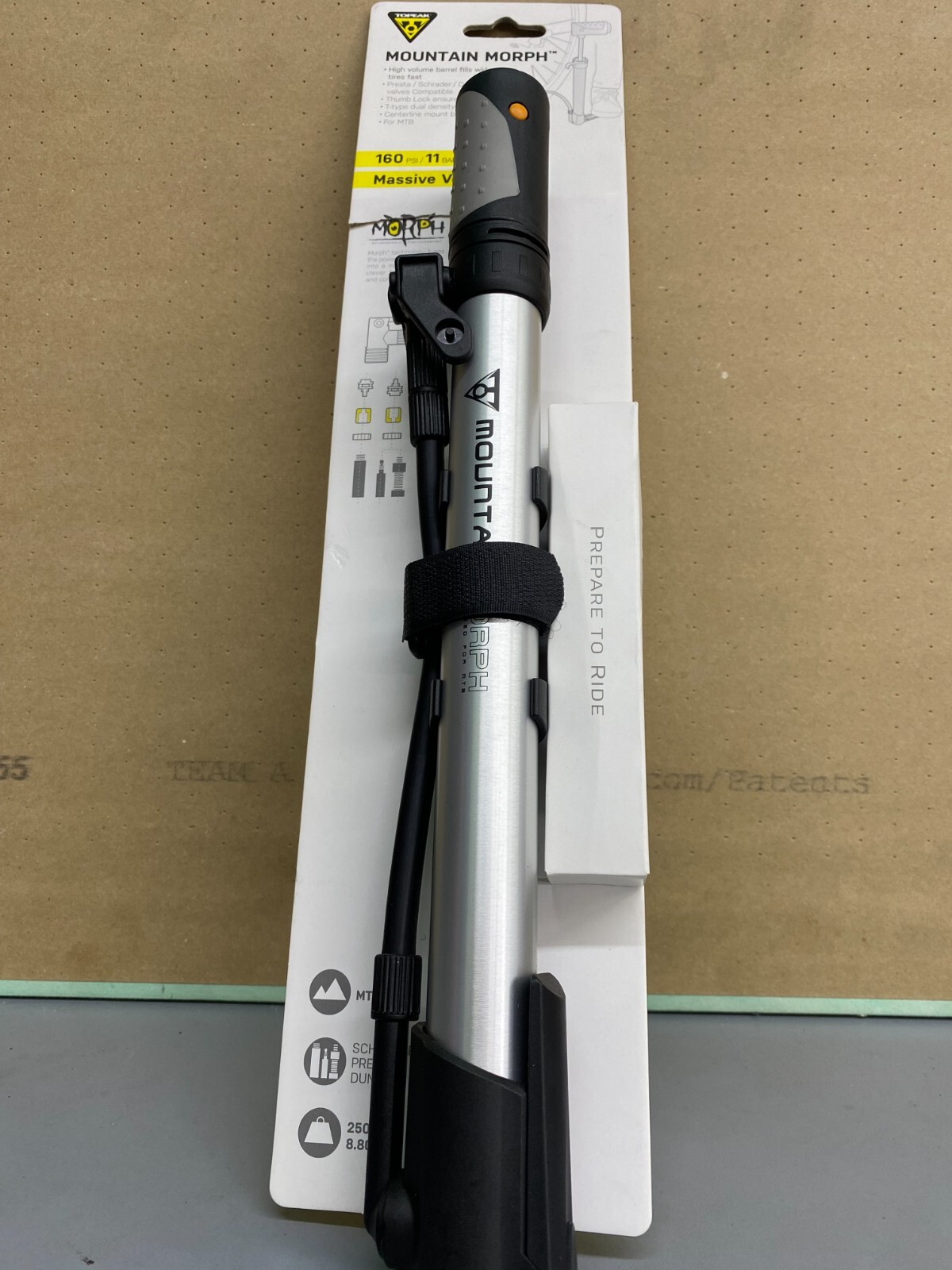 TOPEAK TMP-2 MOUNTAIN MORPH BIKE FRAME PUMP 160psi Presta& Schrader Easier pump | eBay