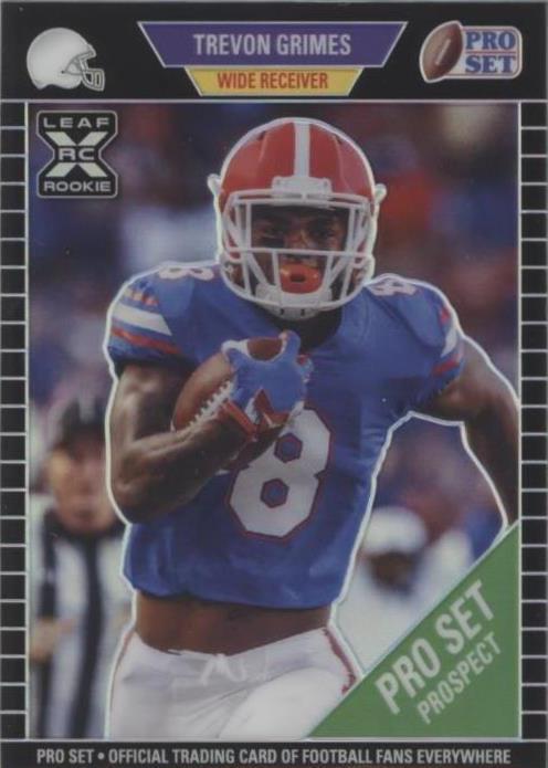 2021 Leaf Pro Set Metal - Trevon Grimes #89 Black Rainbow /30 (RC) for ...