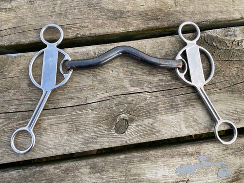 Used /vintage 5.25" Trammell low port loose shank Western curb bit | eBay