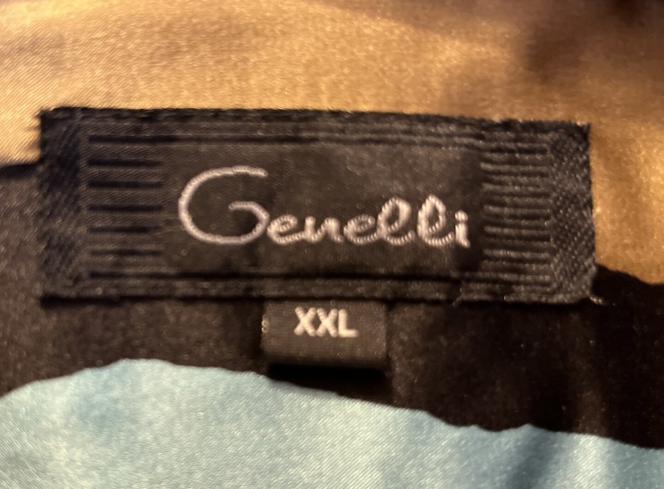 GENELLI 100% PURE SILK Long Sleeve SHIRT / COLORFUL / MEN’S size XXL ...