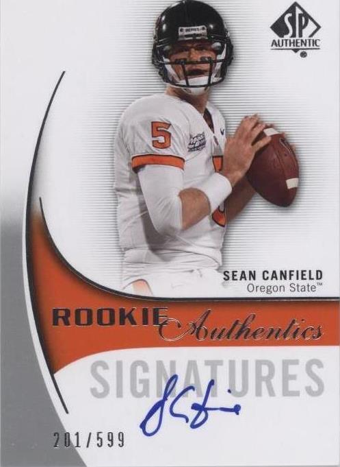 2010 SP Authentic - Rookie Authentics Signatures Sean Canfield #159 / ...