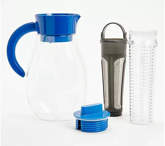 NEW Primula XL Tritan Fruit Infusion Water/Tea Pitcher 1 Gallon Random ...