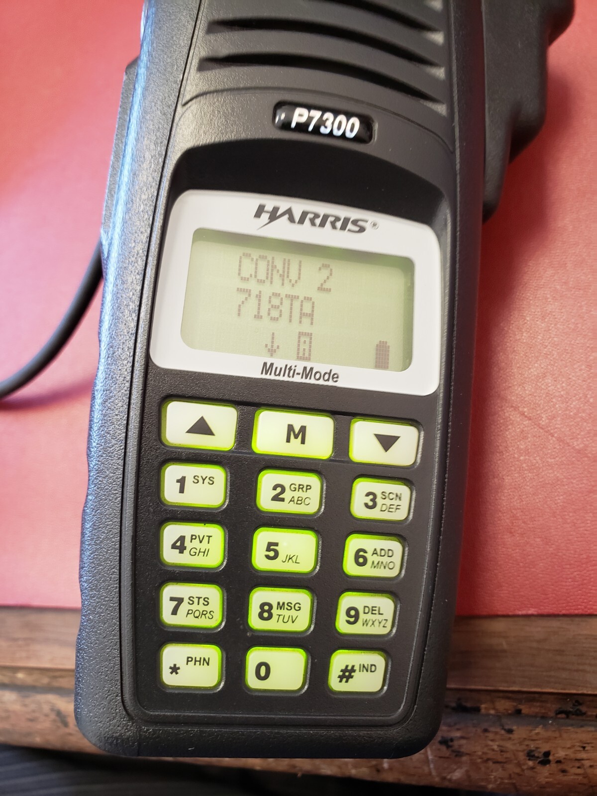 Harris P7300 Radio, Ant, Belt Clip,Battery, HARRIS TACTICAL NOISE CANCL ...