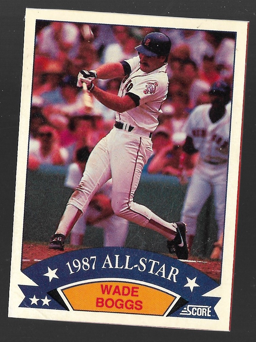 1988 Score All Star Game 1987 Wade Boggs 4 Of 18 Boston Red Sox Box Bottom | eBay