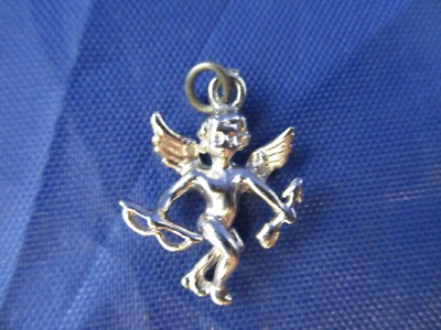 VINTAGE STERLING SILVER CUPID CHARM | eBay