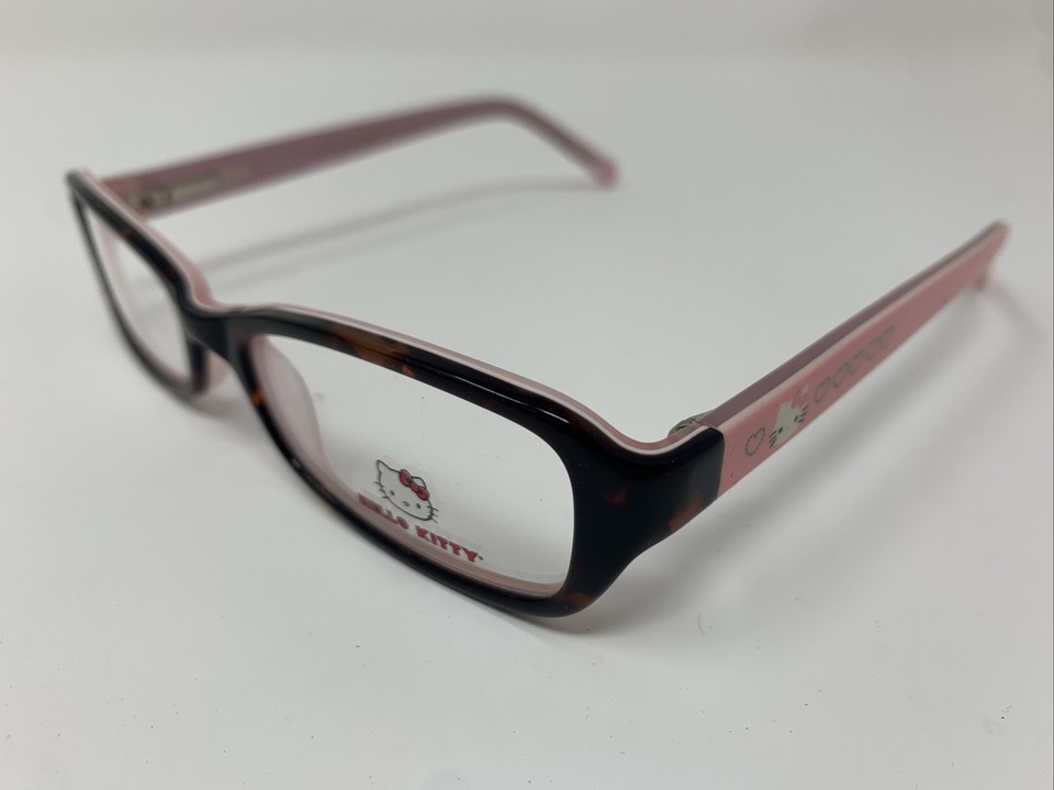 Hello Kitty Eyeglasses Frames HK222-1 48-16-130 Kids Pink H346 | eBay