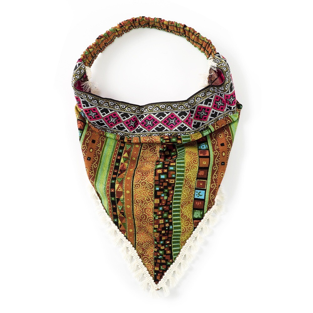 Floral Head Kerchief Scarf Ethnic Style Triangle Head Scarves Women ...
