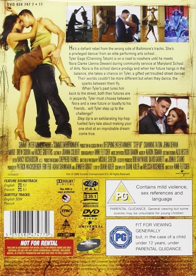 Step Up (DVD) Channing Tatum Jenna Dewan Damaine Radcliff De'Shawn ...