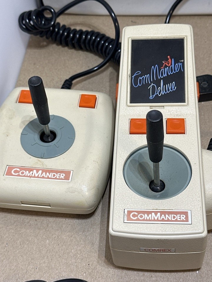 Vintage Game Controller Lot – Comrex Commander Joysticks, Atari-Style ...