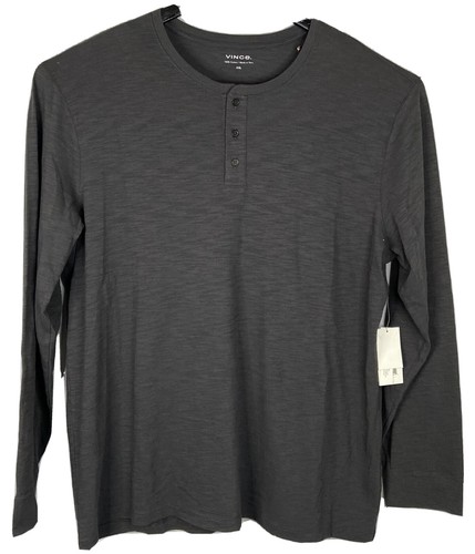 Vince Mens Henley Size XXL Color Dark Grey | eBay