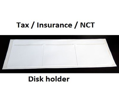 New White Windscreen Tax, Insurance, NCT Disc Holder for Cars Vans Taxi ...