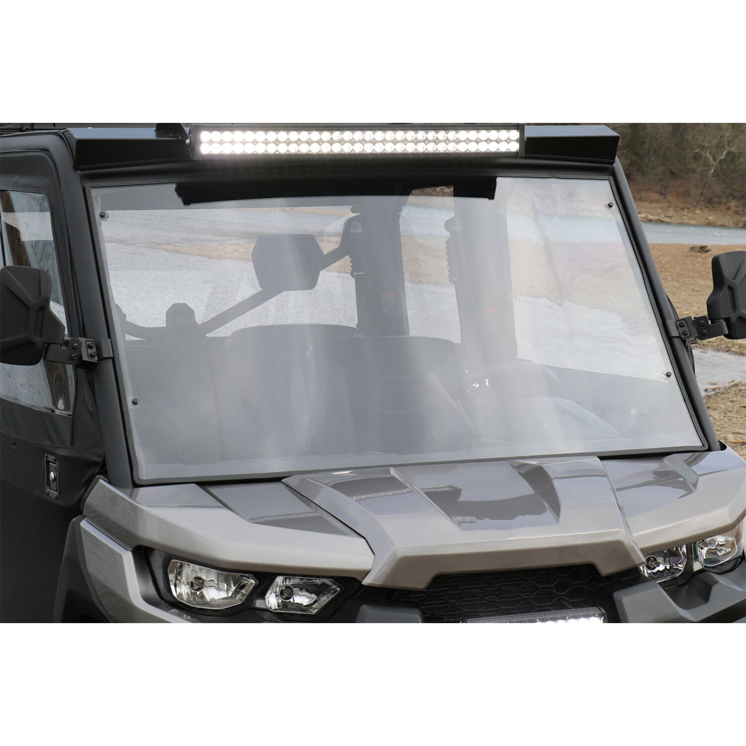 Clear Front Full Windshield For 2016-2023 Can-Am Defender HD5 HD7 HD8 ...