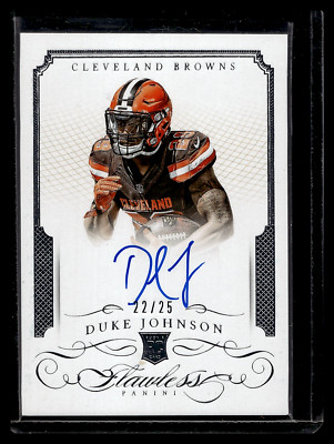 2015 PANINI FLAWLESS ROOKIE AUTOGRAPHS #RADJ DUKE JOHNSON #ED /25 ...