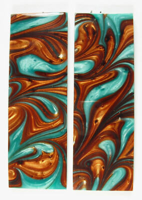 Copper & Turquoise Pearl Scales Knife handles gun grips 1911 | eBay