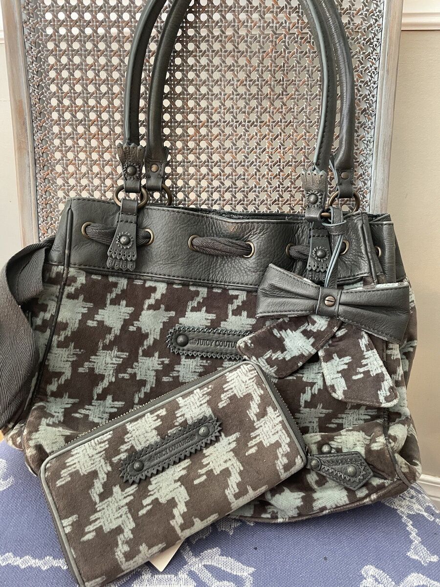 Juicy Couture Daydreamer Matching Bag & Wallet Houndstooth Juicy Couture Daydreamer Matching Bag & Wallet Houndstooth