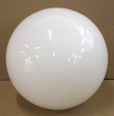 Large 16" Glass Sphere Diffuse Dome Cover for Garden Streetlight Decor ...