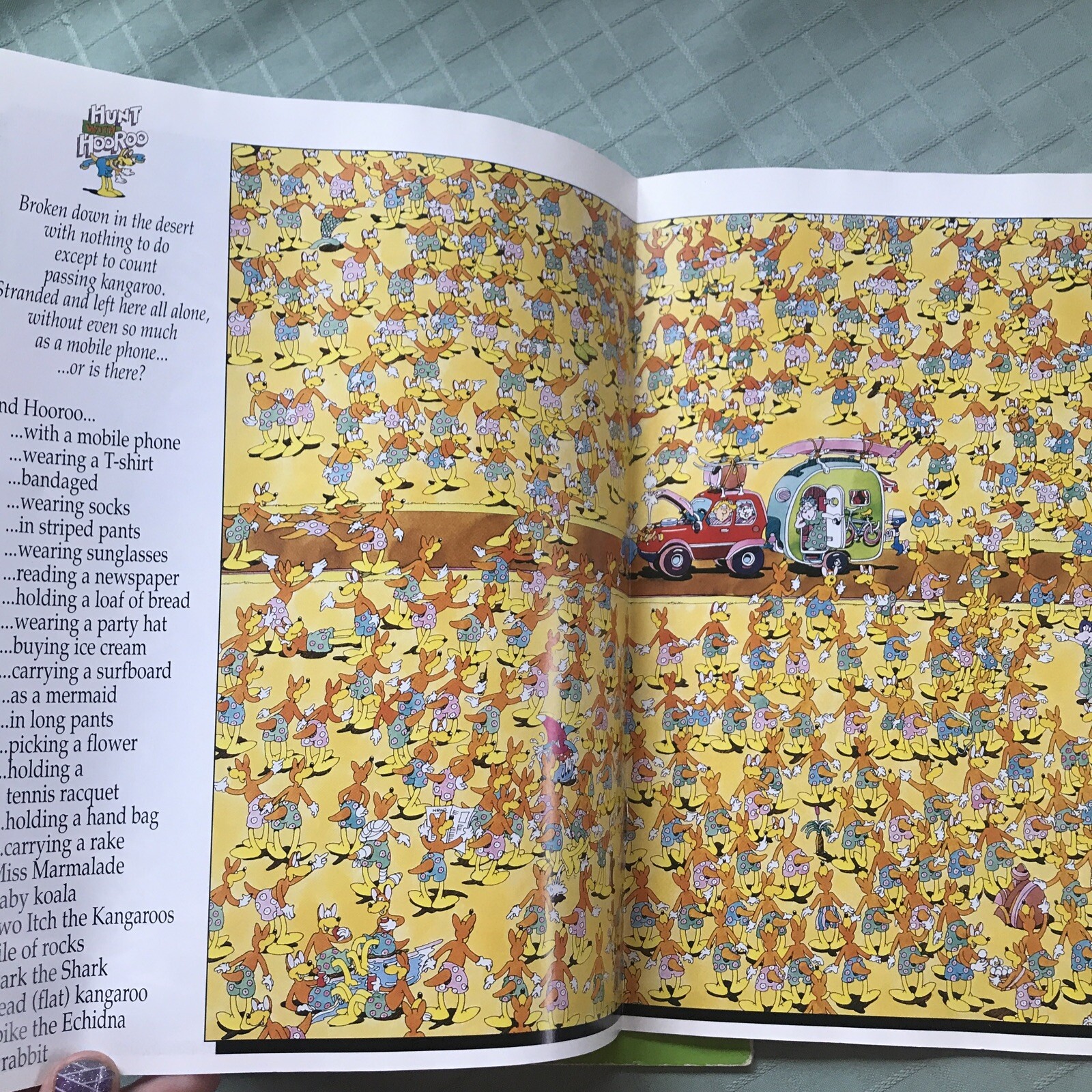 HUNT WITH HOOROO Books x2 Vintage 90s Rare Strikes Again I Spy Original ...