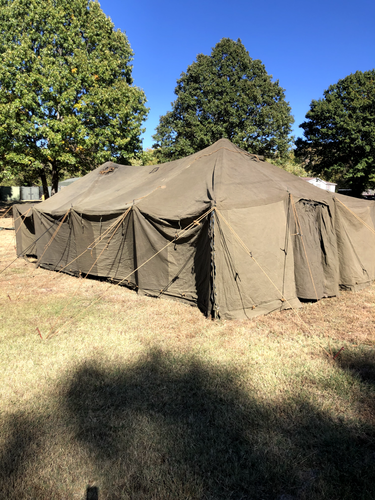 MILITARY SURPLUS REGLR CANVAS GP MEDIUM TENT 16x32 HUNT US ARMY- FAIR ...