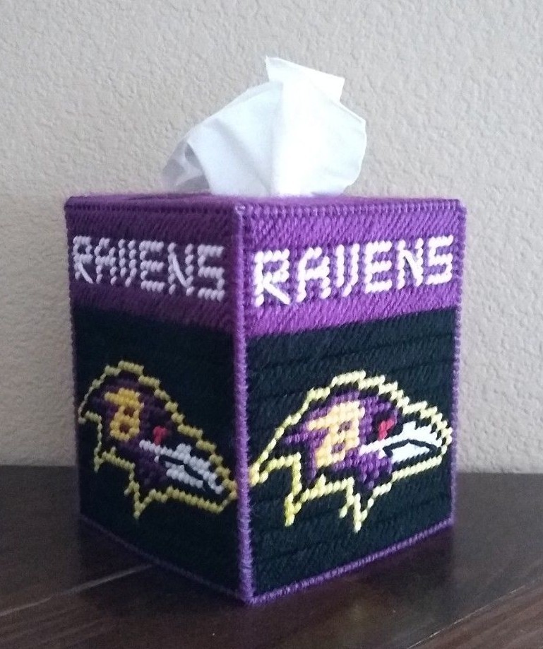 Handmade Finished Made to Order NFL Team Tissue Box Covers Professional ...
