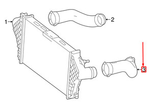 NEW MERCEDES-BENZ GLE W166 CHARGE AIR HOSE A1665280100 OEM | eBay