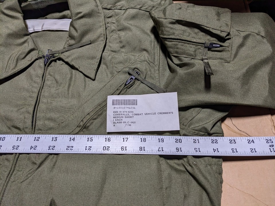 Army Military OD Green CVC Combat Vehicle Crewman Coverall NEW Made in ...