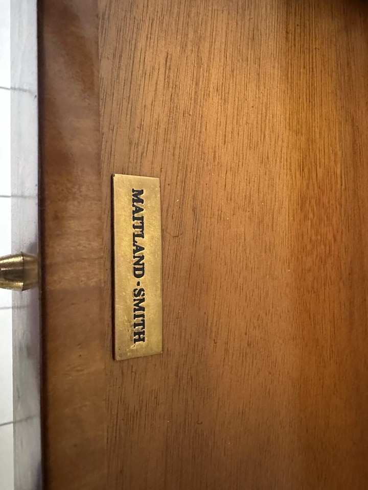 Satinwood Adams Style Inlaid End / Side / Bedside Table, Maitland Smith ...