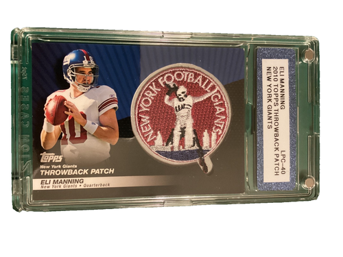 Eli Manning 2010 Topps Throwback Patch #LPC-40 NY Giants w/ Zion Mag ...